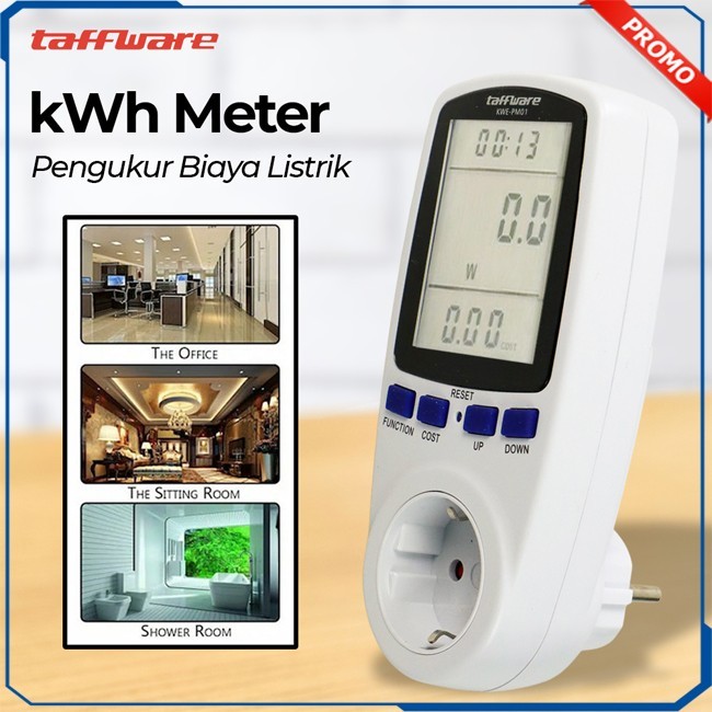 Jual Pengukur Listrik Kwh Digital Power Meter Volt Ampere Watt Ac -Taffware | Shopee Indonesia