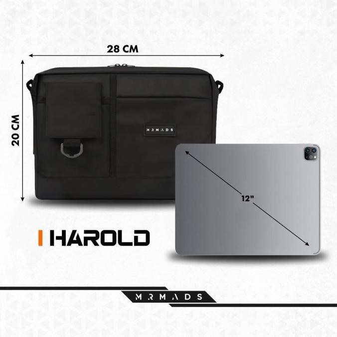 Jual Mr Mads - Harold Tas Tablet 12 Inch - Tas Selempang Sling Bag Anti ...