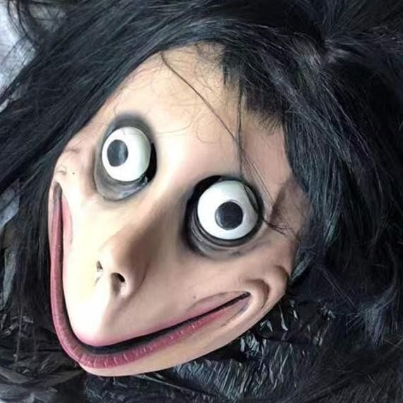 Jual SDF Topeng Pesta Halloween Premium Bloddy Face Seram Hantu Momo ...