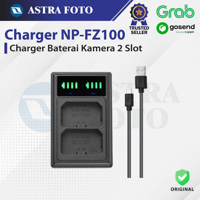 Jual READY!! LED Charger Baterai Kamera NP-FZ100 for Sony A7III A7IV ...