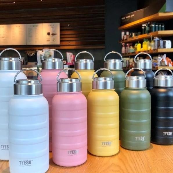 Jual Tyeso Tumbler Termos Vacuum Insulated With Handle Botol Num ...