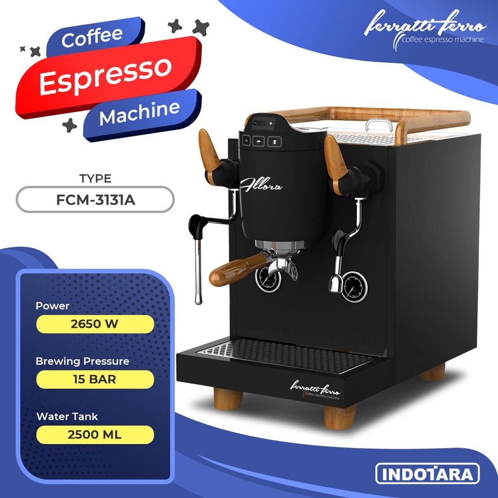 Jual Mesin Kopi Espresso Espresso Machine Ferratti Ferro FCM3131A ...