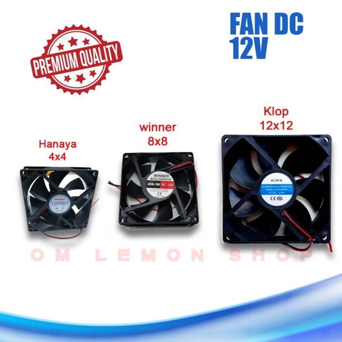 Jual kipas 12V Fan DC kipas pendingin heatsink 4x4 8x8 12x12 - 4X4 ...