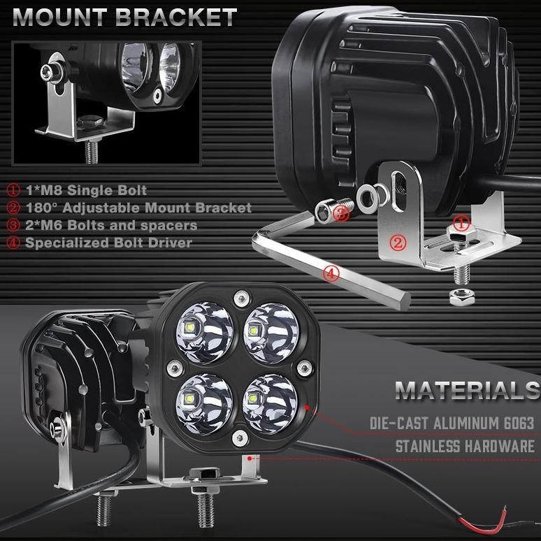 Jual Fgs-3 Lampu Sorot Led Mobil /Laser Bullaes 40 Watt /Lampu Tembak ...