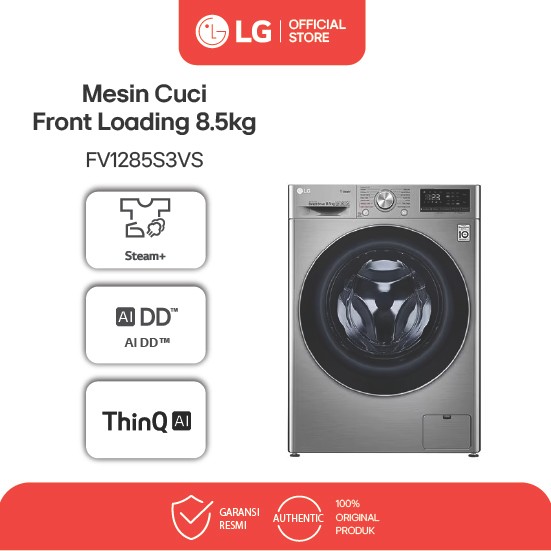 Jual LG Mesin Cuci Front Load 8,5kg - AI DD dengan Steam, ThinQ dengan ...