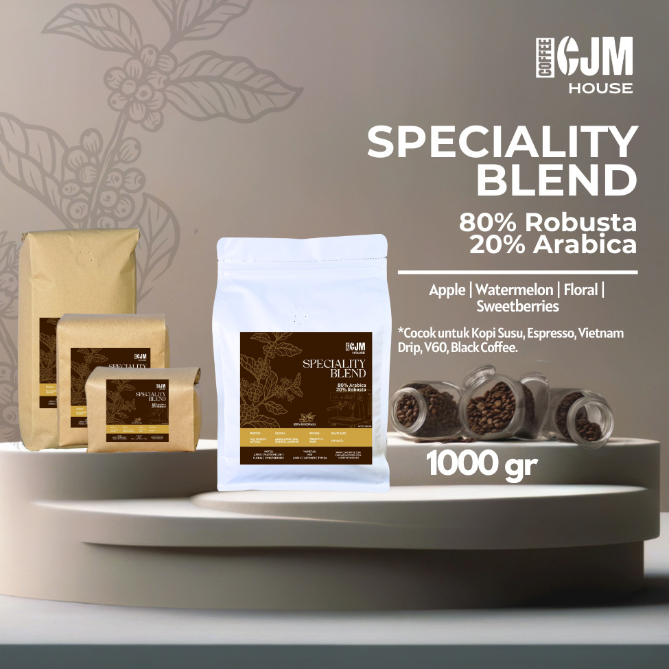 Jual 1Kg 80% Robusta 20% Arabika | CJM Coffee House | Kopi Premium Asli ...