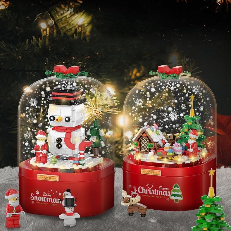 Jual SPECIAL LOZTOYS Kotak Musik Natal Music Box Christmas DIY Pohon ...