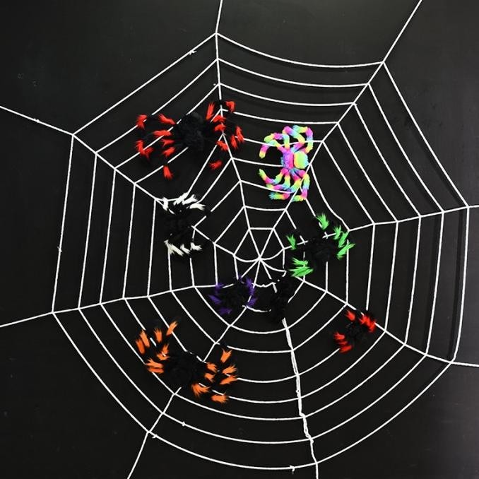 Jual Sarang Laba Laba Spider Web Putih Hitam Dekorasi Seram Pesta ...