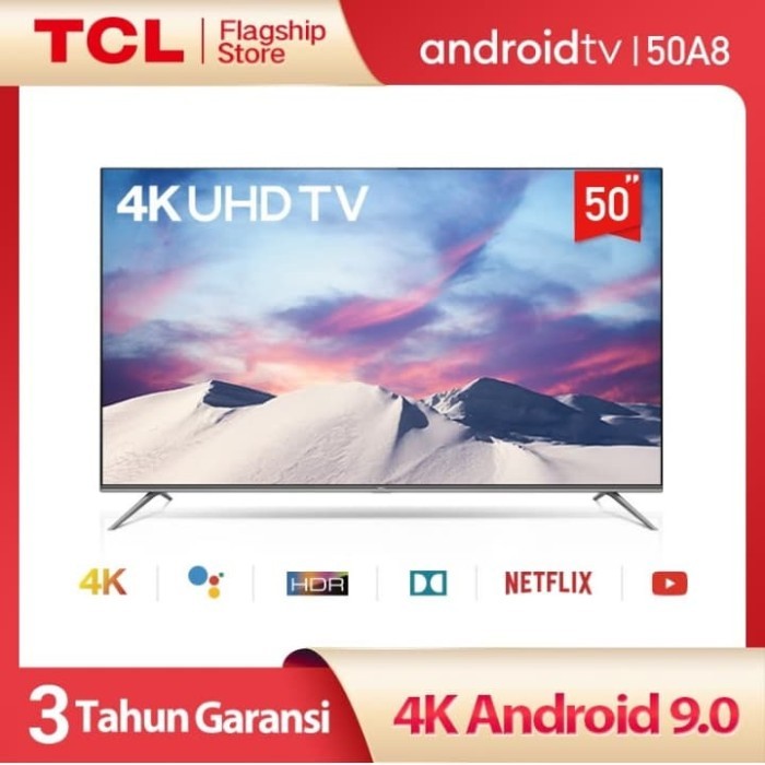 Jual Toko Bakia -- TV LED TCL 50A8 ANDROID SMART 50INCH | Shopee Indonesia