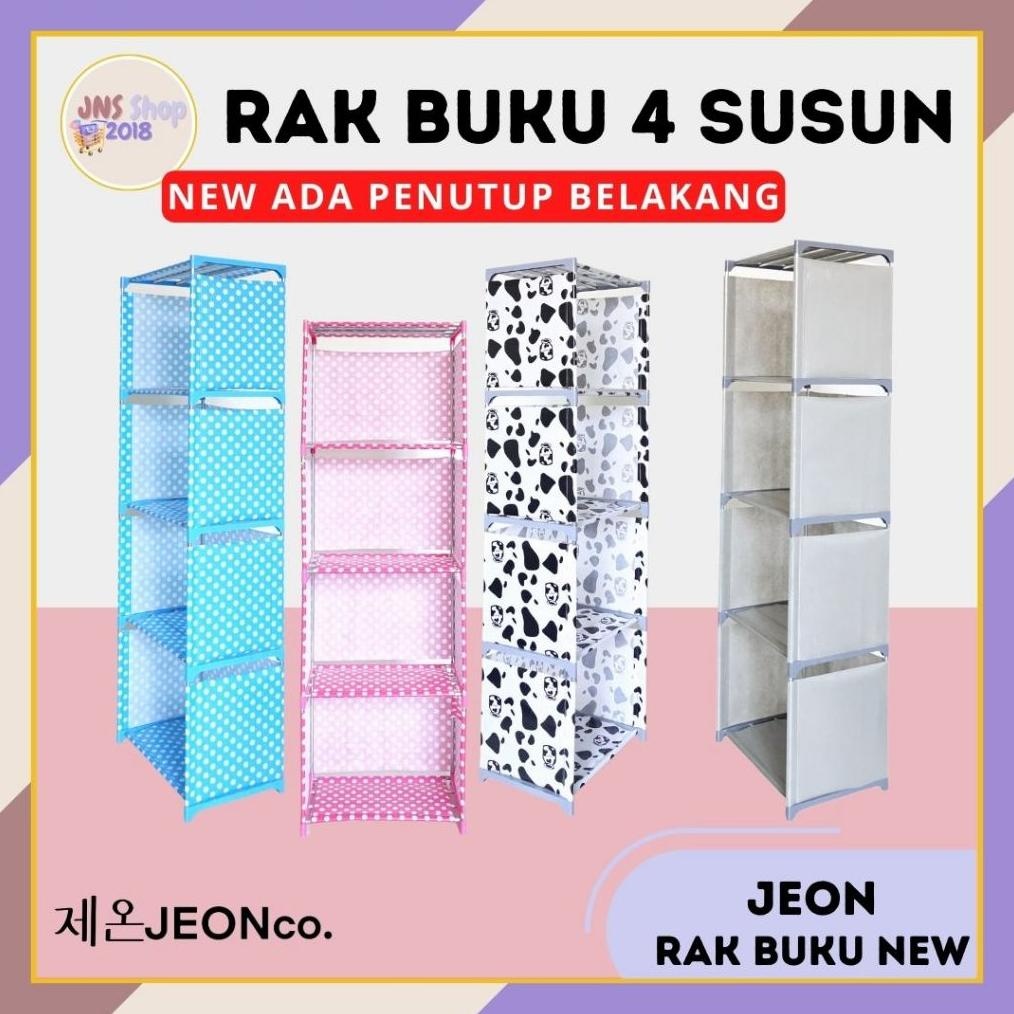 Jual Aw-96 Rak Buku 5 Tingkat 4 Susun Ada Tutup Belakang Lemari Kain ...