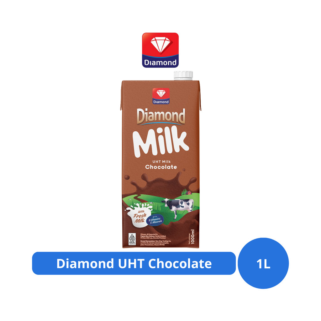 Jual Diamond Milk Susu UHT Chocolate 1L | Shopee Indonesia