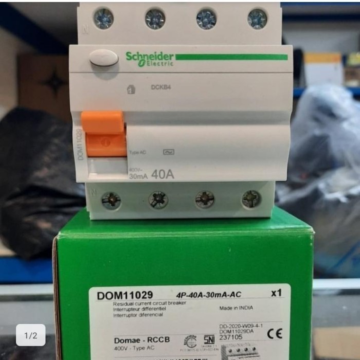 Jual Schneider Elcb/Rccb Domae 4P 40A 30Ma-Ac Genuine | Shopee Indonesia