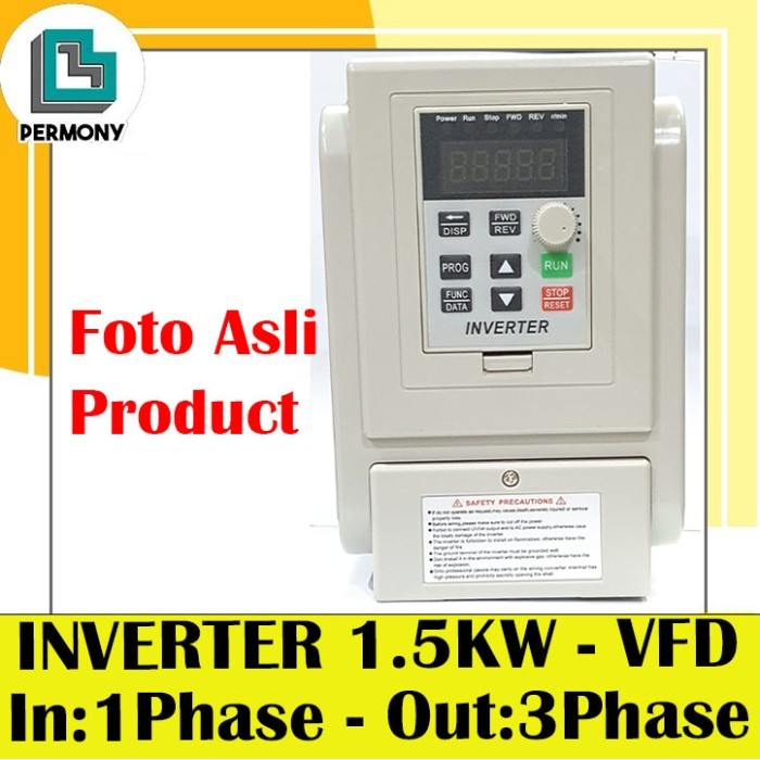 Jual Banyak Dicari Inverter 2.2Kw Vfd Vsd Ac 220V Speed Control Motor 1 ...