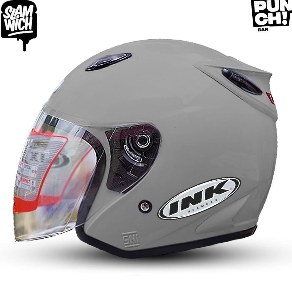 Jual Murah Helm Half Face Dewasa Ink Centro Kw Basic Solid Untuk Helm ...