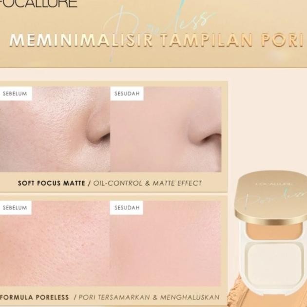 Jual Focallure #Goldenage Lasting Poreless Compact Pressed Powder Fa206 ...
