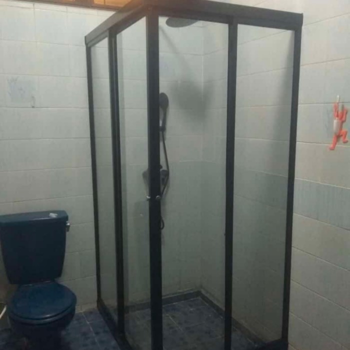 Jual box shower / shower screen sudut bisa custom ukuran sesuai ruangan ...
