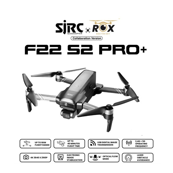 Jual Sjrc Rox F22 S2 Pro+ Gps Drone 2-Axis Gimbal 4K 6Km 35 Min Rc ...