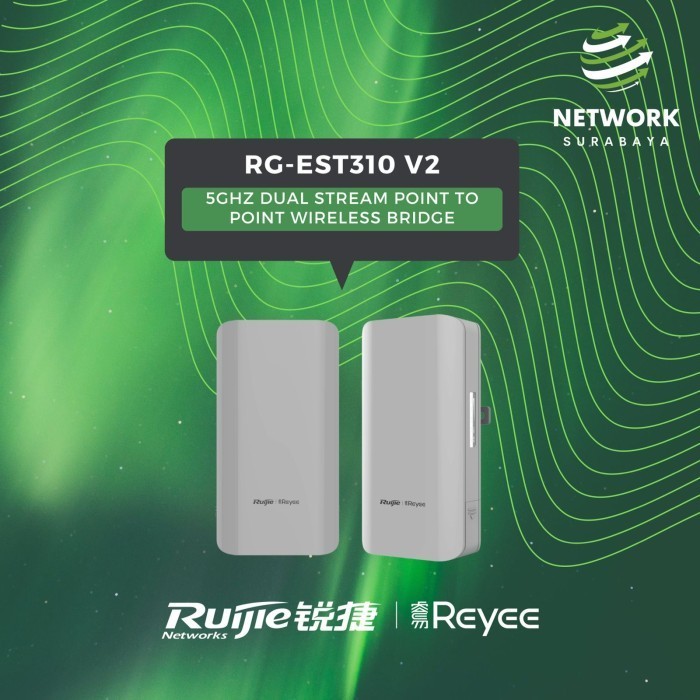 Jual Rg-Est310 V2 Ruijie Reyee 5Ghz Point To Point Wireless Bridge ...