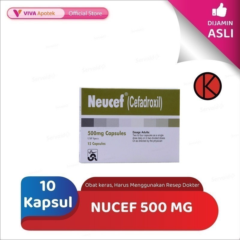 Jual Nucef 500 mg / Cefadroxil / Antibiotik / Infeksi Bakteri (10 ...