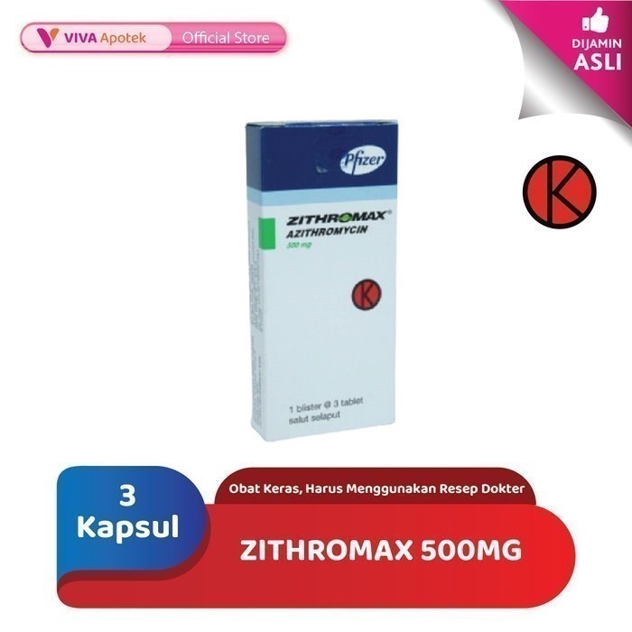 Jual Zithromax 500 mg (3 Kapsul) | Shopee Indonesia