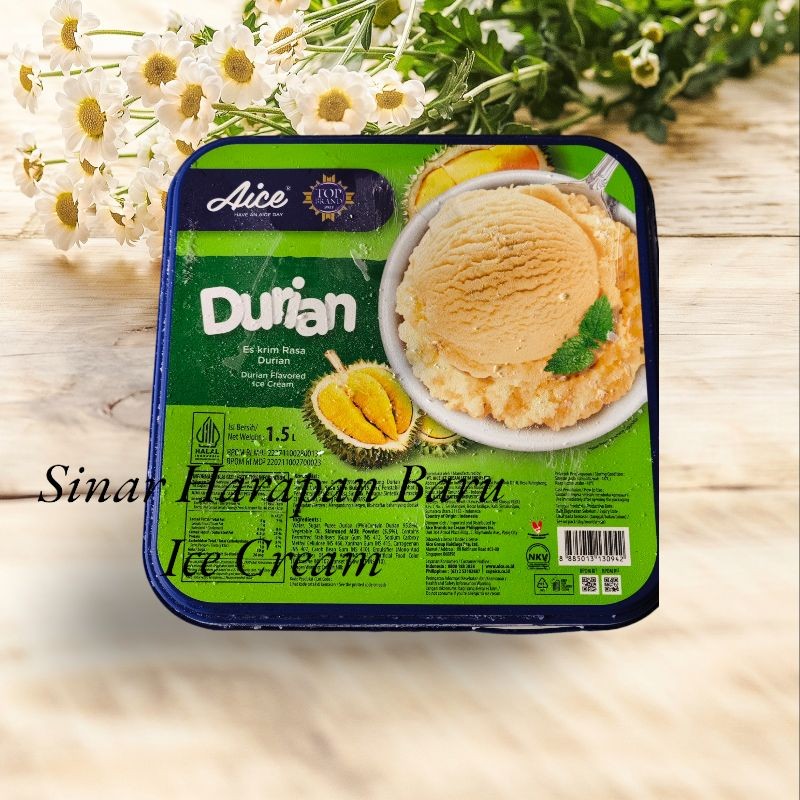 Jual ICE CREAM AICE DURIAN 1,5 liter | Shopee Indonesia
