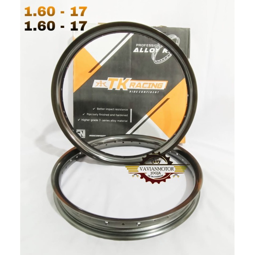 Jual Veleg velg peleg pelek pelg velk TK racing 160 ring 17 grey abu ...
