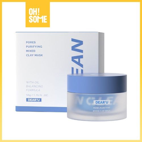 Jual OHSOME - DEAR'U Pores Purifying Mixed Clay Mask 50g | Shopee Indonesia