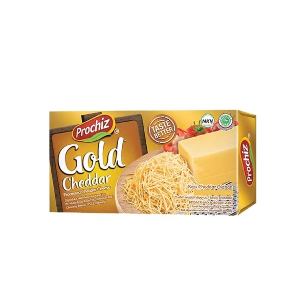 Jual PROCHIZ CHEDDAR CHEESE GOLD 160 GR - KEJU | Shopee Indonesia