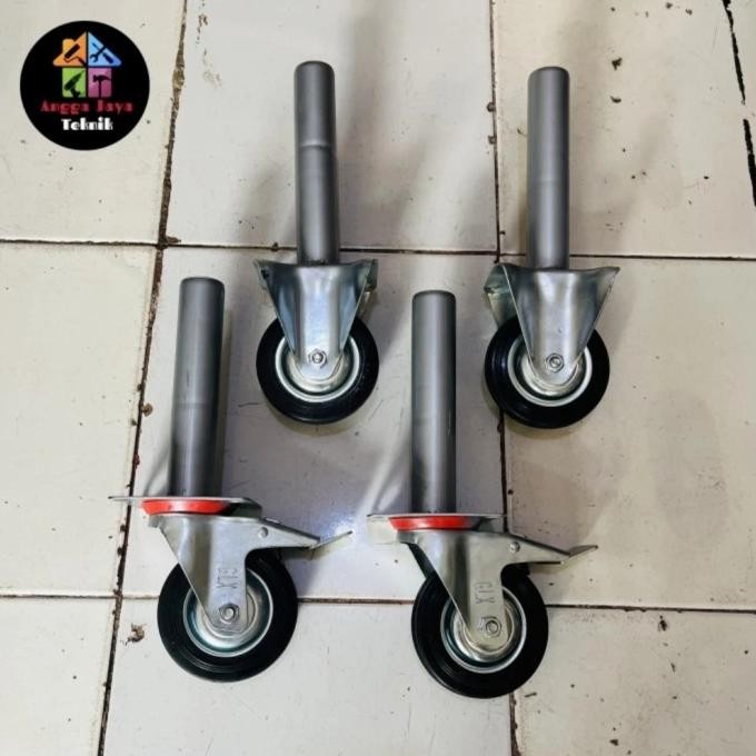 Jual Roda scaffolding 4" inch roda steger perancah esteger castor ...