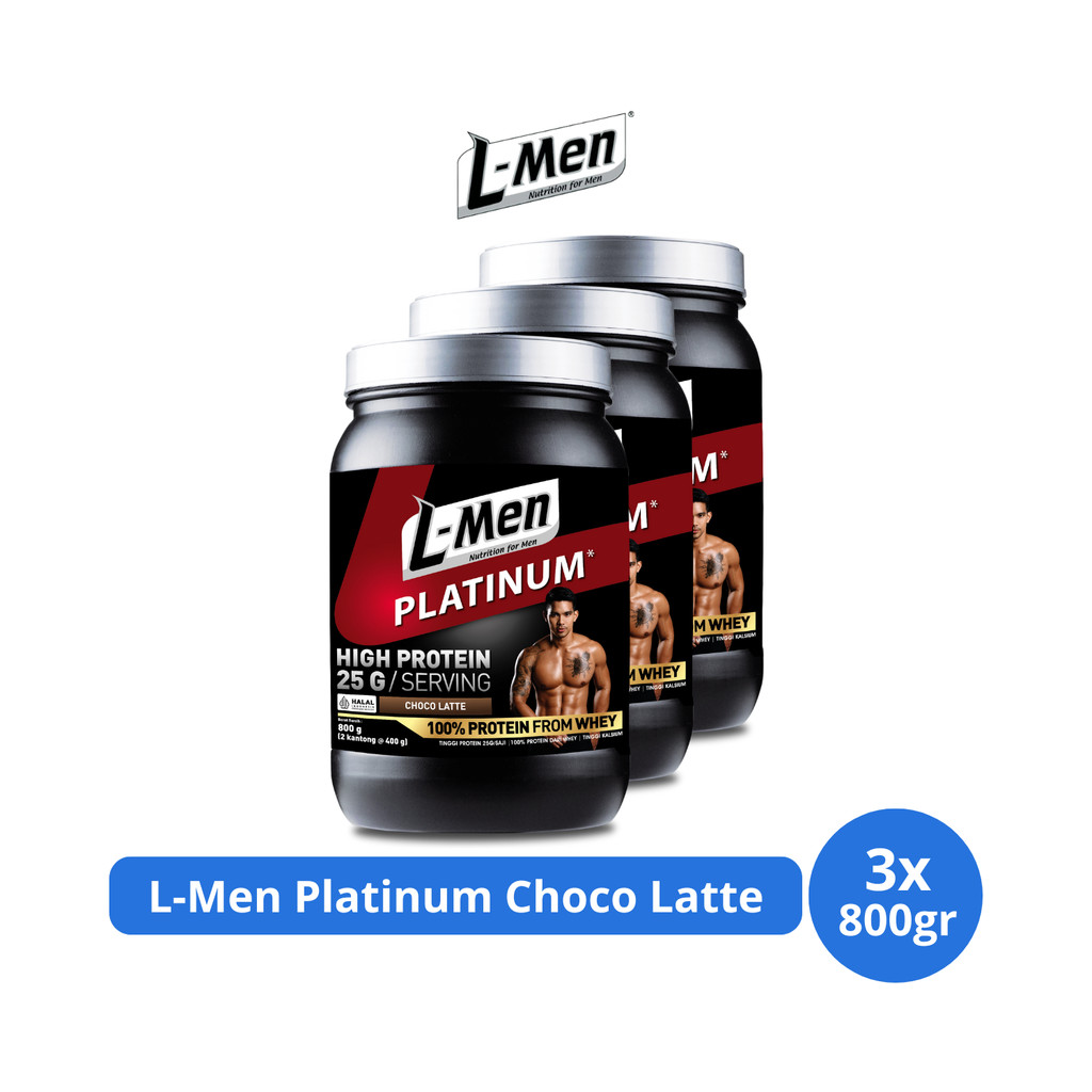 Jual L-Men Platinum Choco Latte 800gr x 3 pcs | Shopee Indonesia