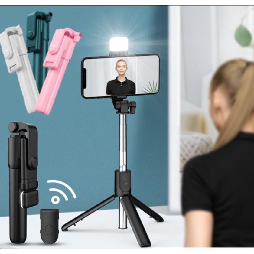 Jual Et-12 Wakjon Tongsis 4In1Remote Bluetooth + Lampu Led / Tongsis ...