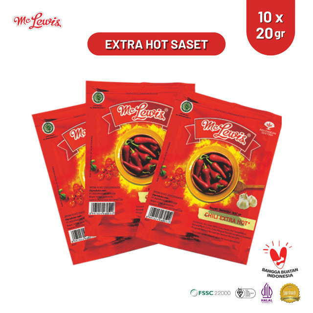 Jual Mc Lewis Chili Sauce Sachet - 10x20g | Shopee Indonesia