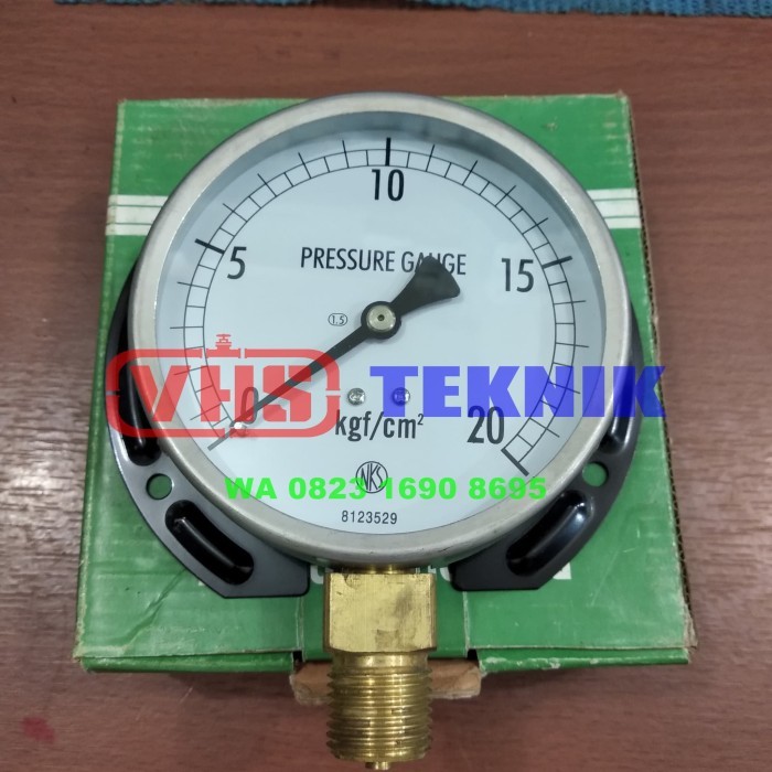 Jual Pressure Gauge Nagano Gs52-241Bt Nks 4" X 20 Kgf/Cm2 | Shopee Indonesia
