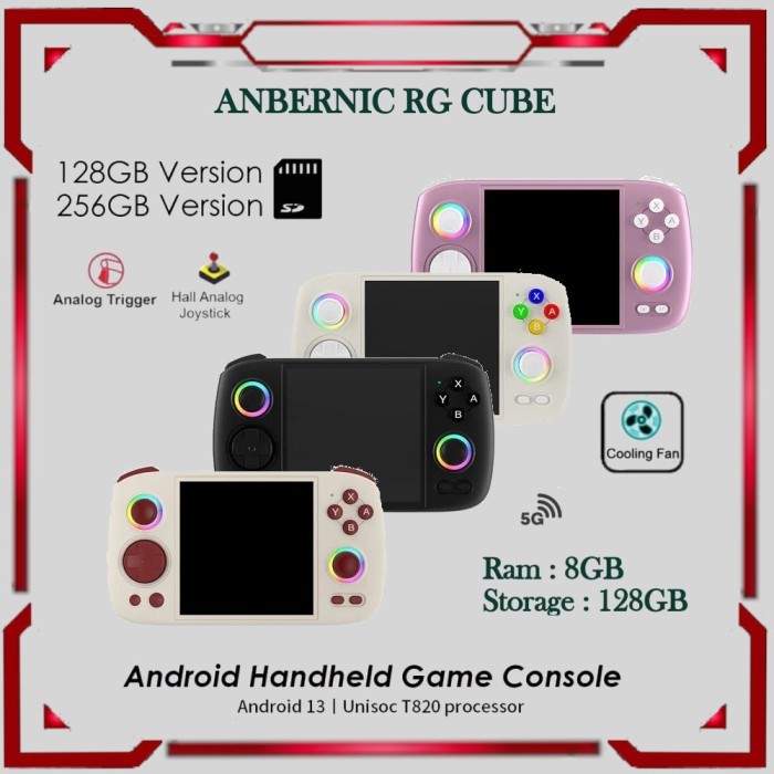 Jual ANBERNIC RG Cube Handheld Portable Retro Video Game Console ...