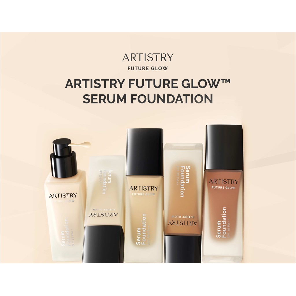 Jual AMWAY Artistry Future Glow™ Serum Foundation SPF 35 PA++ ORIGINAL AMWAY AMWAY | Shopee ...