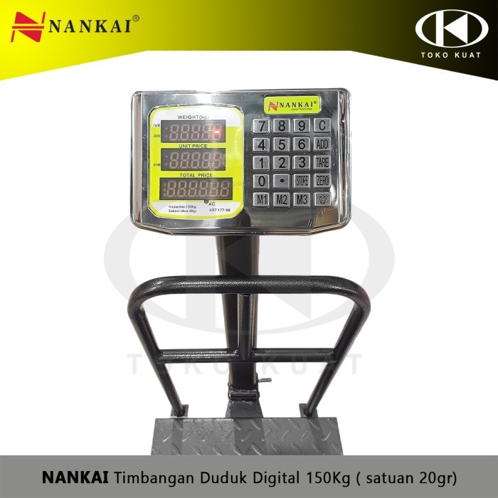 Jual Terbaru!!! Nankai timbangan duduk digital 150kg dobel display, satuan 20gr | Shopee Indonesia