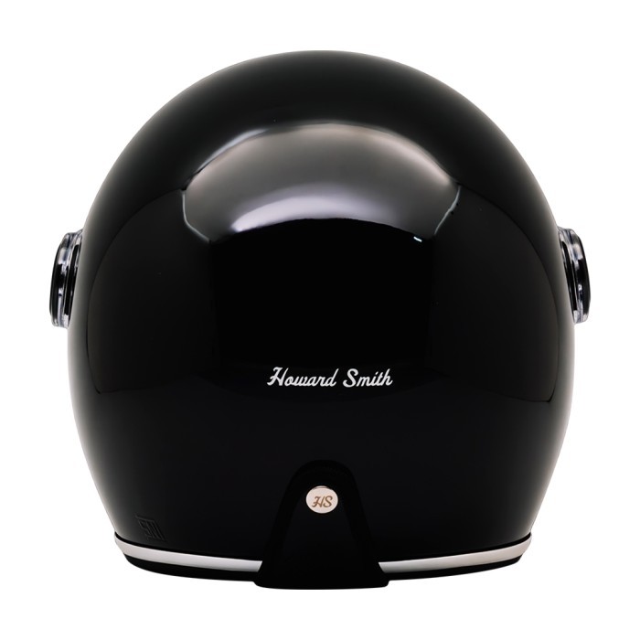 Jual Howard Smith Jetter Retro Helm Half Face - Deep Black Terbaru ...