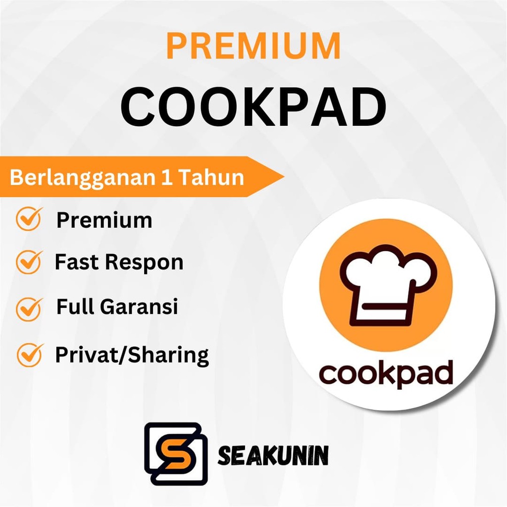 Jual Cookpad Premium 1 Tahun Bergaransi Dijamin Paling Murah (Buka 24 ...