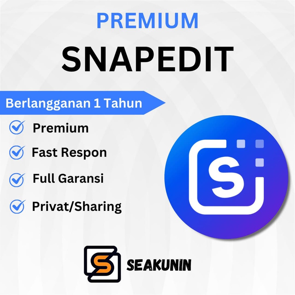 Jual Snapedit Premium 1 Tahun Full Garansi (Proses Tercepat Buka 24 Jam) | Shopee Indonesia
