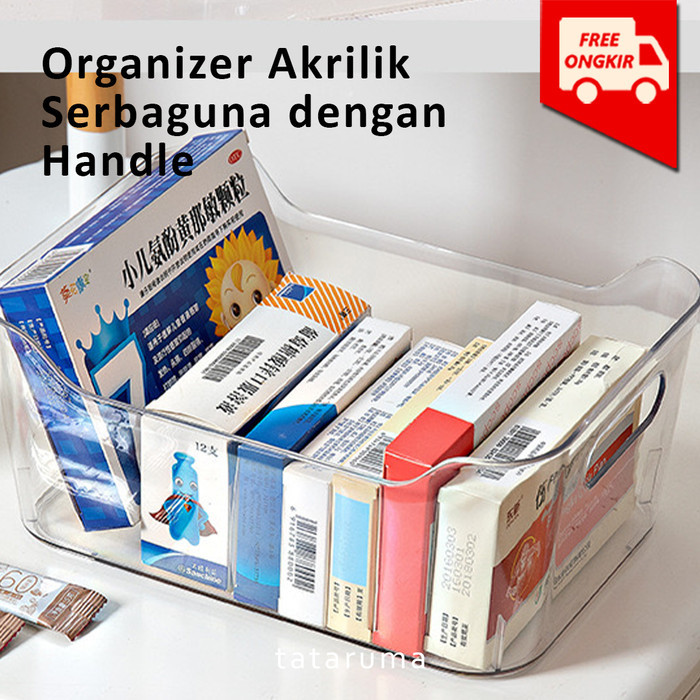 Jual Kuriya - Storage Organizer Akrilik Serbaguna Dengan Handle ...