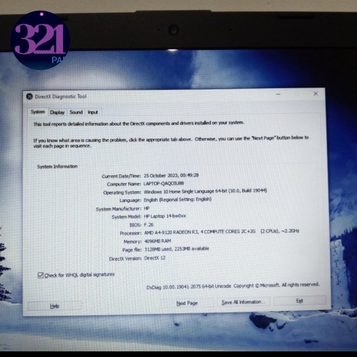 Jual MESIN MAINBOARD MOTHERBOARD COPOTAN LAPTOP HP 14-BW085TU- AMD A4 ...