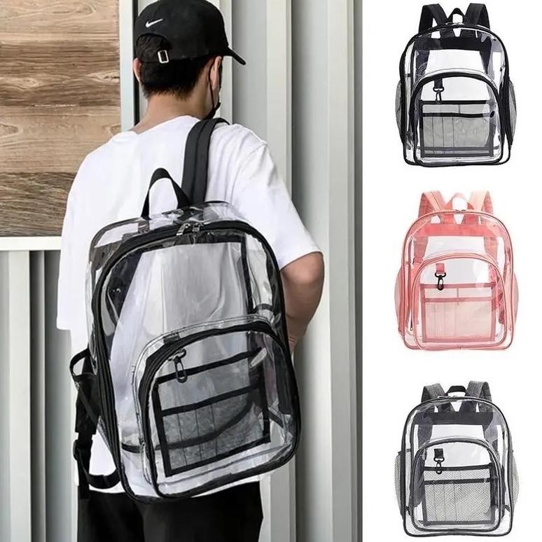 Jual TERMURAH Terbaru Tas Ransel Transparan Mika PVC Backpack Konser ...
