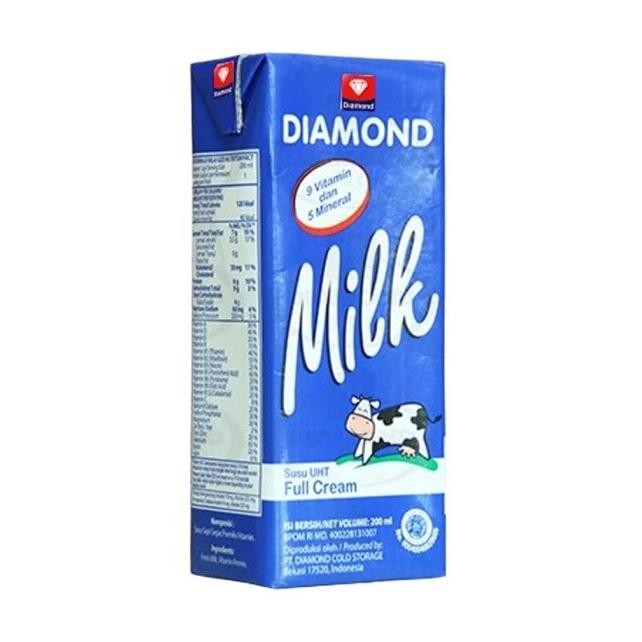 Jual Susu Uht Diamond Full Cream 1 Liter 1 Karton | Shopee Indonesia