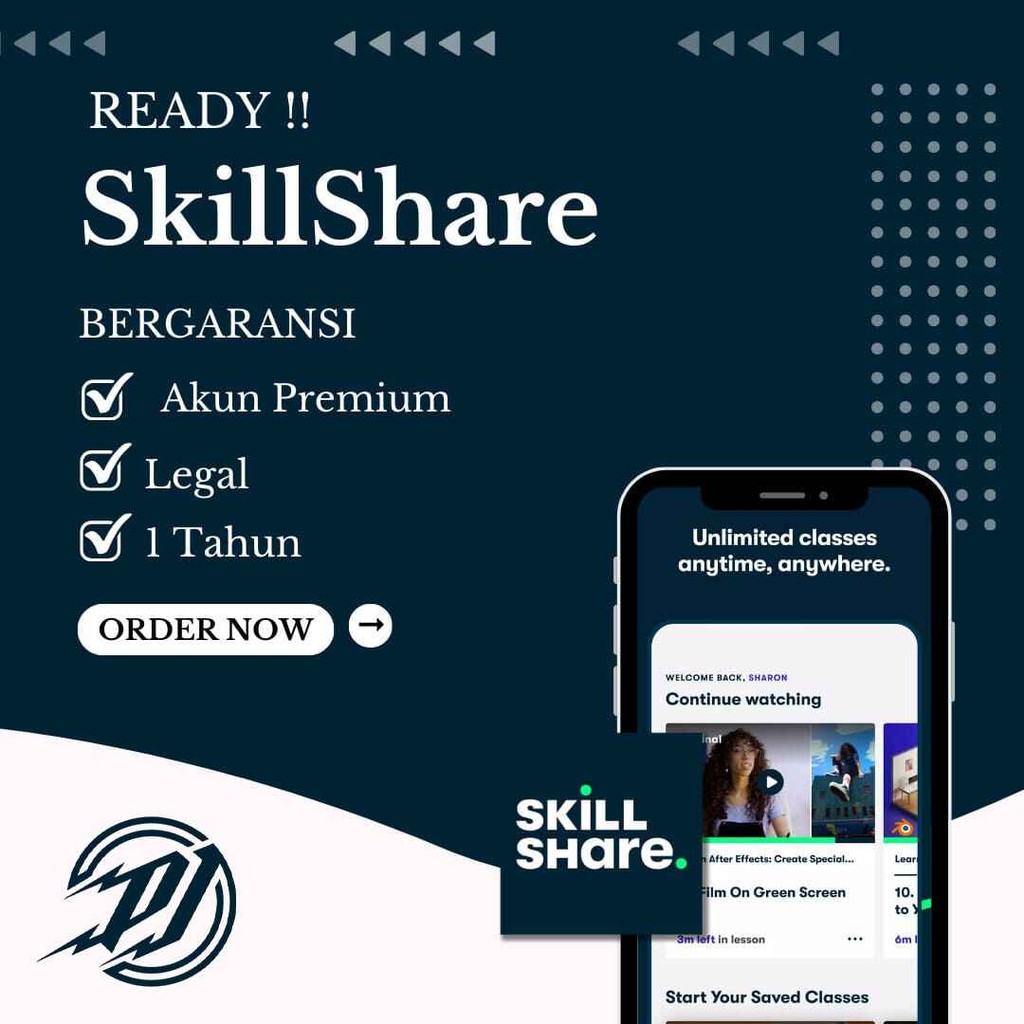 Jual Akun Skillshare Premium 1 Tahun Garansi Full | Shopee Indonesia