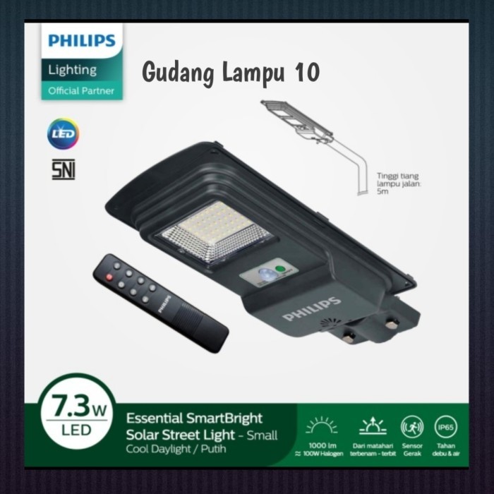 Jual Lampu PJU Solar Cell LED Philips BRC010 7,3W 15,2W 24,7W All in ...