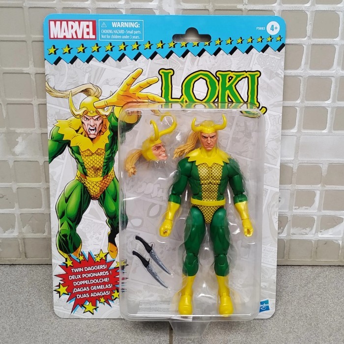 Jual HASBRO MARVEL LEGENDS RETRO CLASSIC LOKI VINTAGE CARD SERIES ...