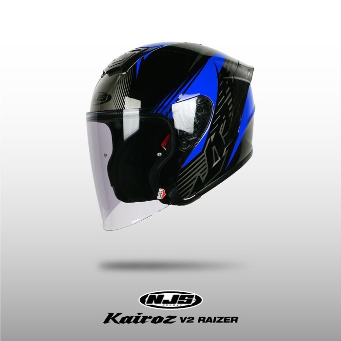 Jual Njs Kairoz V2 Raizer - Helm Half Face | Shopee Indonesia