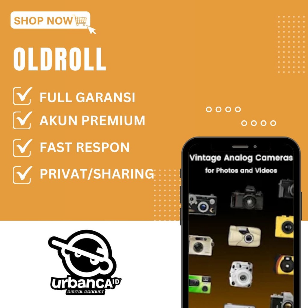 Jual Oldroll Pro Fullpack 1 Tahun Bergaransi - Aplikasi Vintage Camera Fullpack | Shopee Indonesia