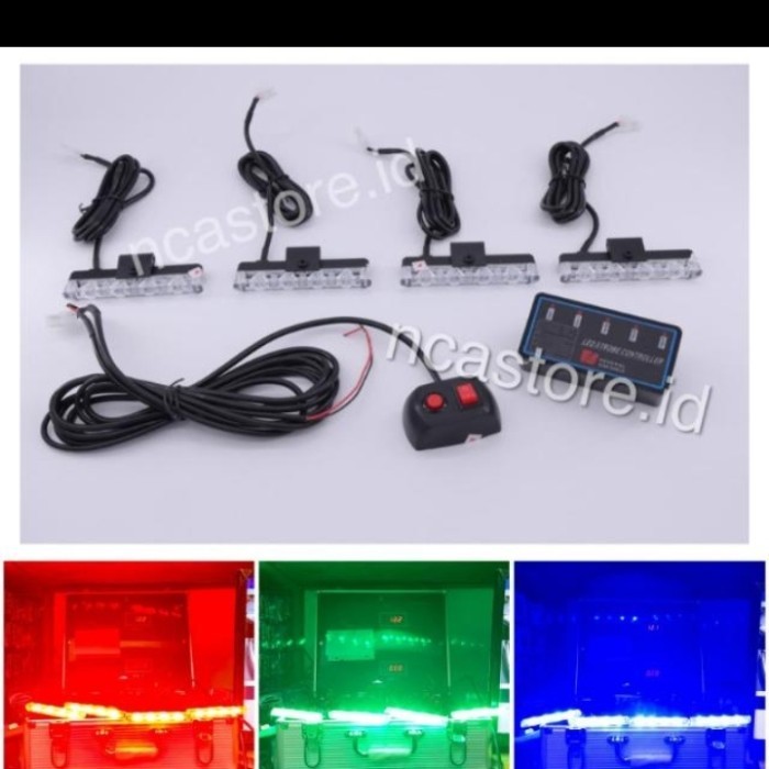 Jual Lampu Strobo Mobil & Motor 12 volt model jepit/Lampu PATWAL Mbl ...