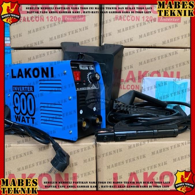Jual MESIN LAS LISTRIK LAKONI FALCON 120 E / 120E - TRAFO LAS 900 WATT 120A | Shopee Indonesia